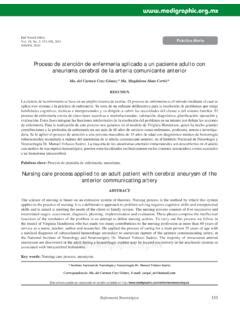 Proceso Atencion De Enfermeria Aplicado A Un Paciente Masculino Con