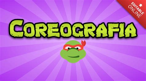 Coreografia Logotipo Las Tortugas Ninja Generador De Efectos De Texto