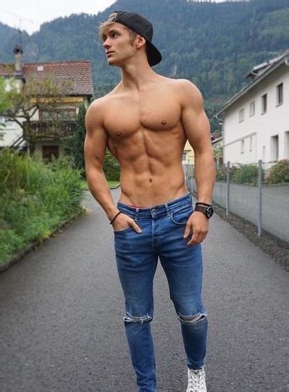 Ripped Jeans Adolescents Sexy Hommes Sexy Muscular Men Shirtless