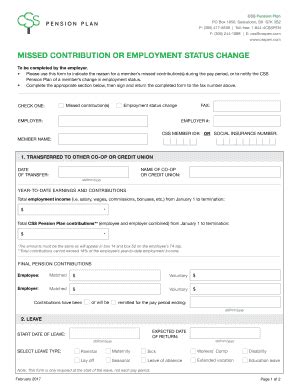 Fillable Online CSS Pension Plan Fax Email Print PdfFiller