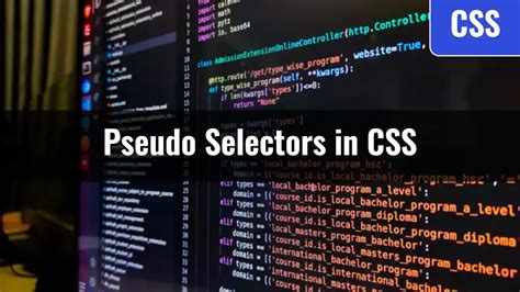 CSS Pseudo Selector Guide Essential Styling Techniques CloneCoding