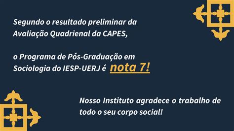 PPGS do IESP UERJ é nota máxima na Avaliação Quadrienal da CAPES IESP