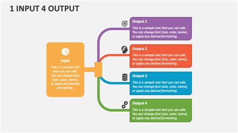 1 Input 4 Output PowerPoint And Google Slides Template PPT Slides