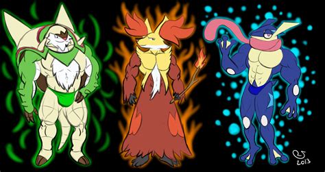 Pokemon X And Y Starters Final Evolution