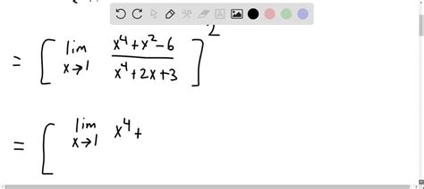 solved evaluate the limit and justify each step by indicating the appropriate limit law s limx