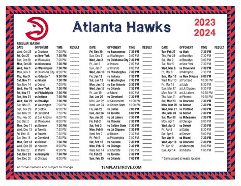 Atl Hawks 2024 Schedule Leann Myrilla