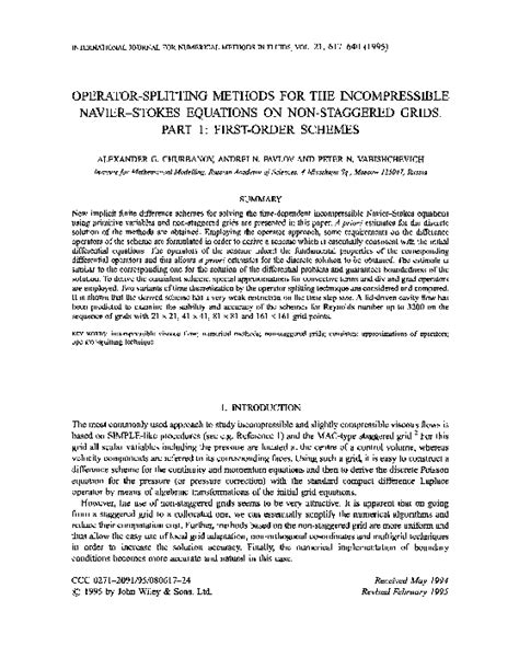 pdf operator splitting methods for the incompressible navier stokes equations on non staggered