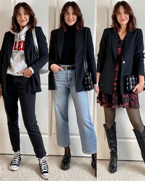 Cozy Shaker Stitch Turtleneck Curated On LTK Black Blazer Outfit