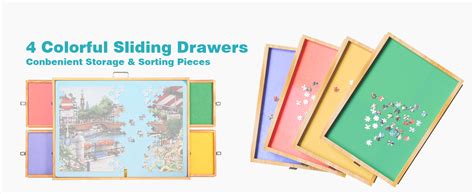 Amazon Bittpicc Piece Puzzle Table With Drawers X