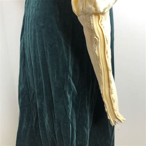 Gunne Sax Emerald Green Velvet Renaissance Faire Roma Gem