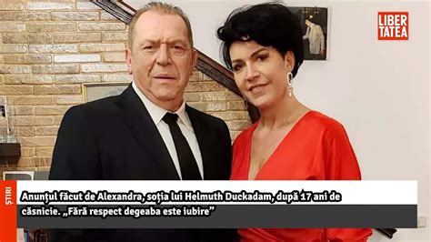Anunțul făcut de Alexandra soția lui Helmuth Duckadam după 17 ani de