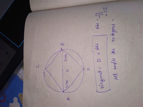 Draw A Circle Of Radius 5 Mathrm Cm Let O Be The Centre Of The