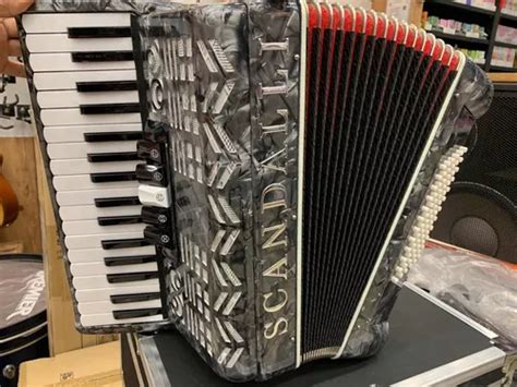 Acordeon Sanfona Scandalli Baixos Nova Frente Gr Tis