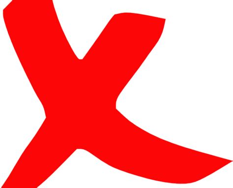 Red Mark Wrong PNG Image PNG All