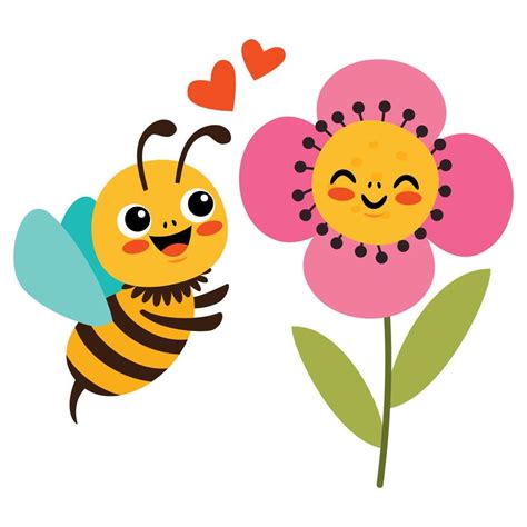 ilustración de dibujos animados de una abeja 13537146 Vector en Vecteezy