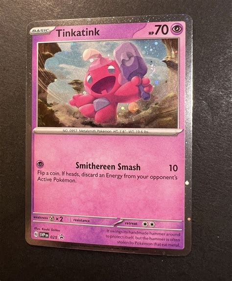 Tinkatink Svp Black Star Promo Holo Rare Pokemon Tcg Paldea Evolved