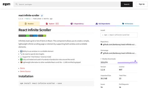 React Pagination Infinite Scroll