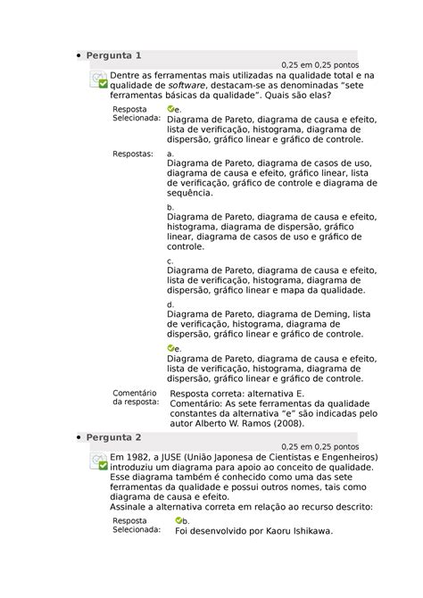 Questionário Unidade I Pergunta 1 0 25 em 0 25 pontos Dentre as