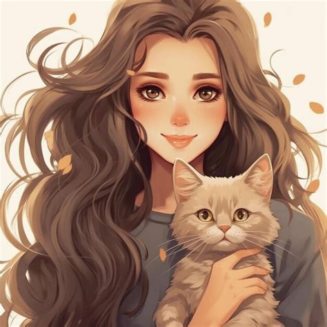 Premium Photo A Close Up Of A Woman Holding A Cat In Her Arms