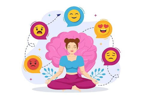 Positives Thoughts Vector Illustration With Thinking Positive As A