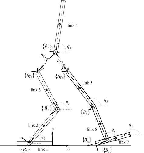 figure 1 1 from dynamics of biped robots during a complete gait cycle euler lagrange vs newton