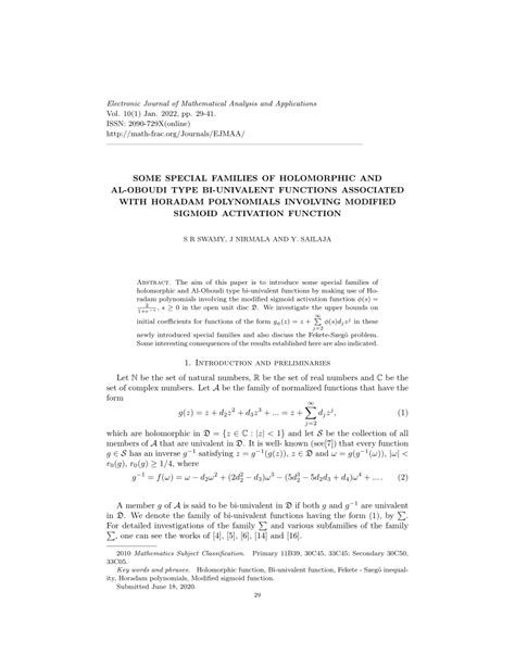 pdf some special families of holomorphic and al oboudi type bi univalent functions associated