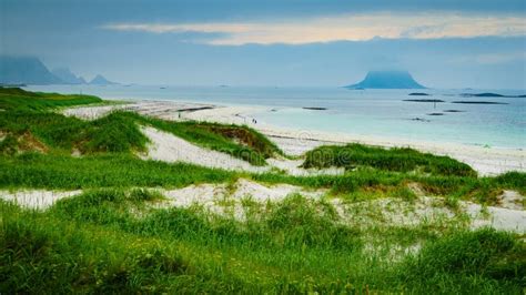 Dunas Gram Neas Andoya Noruega Da Costa De Mar Imagem De Stock Imagem