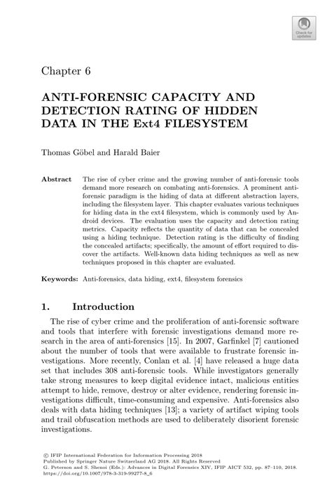 pdf anti forensic capacity and detection rating of hidden data in the ext4 filesystem