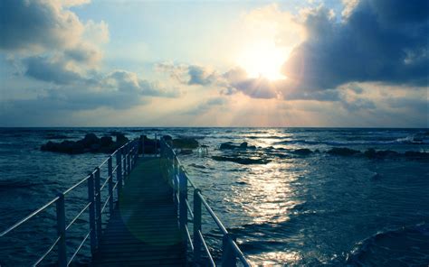 Papel de parede luz solar Pôr do sol mar baía costa céu veículo