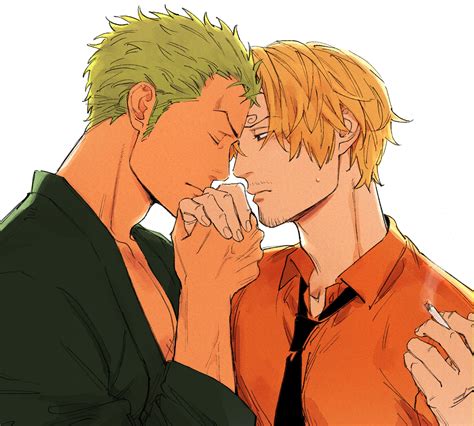 Roronoa Zoro And Sanji One Piece Drawn By Kzwtr8 Danbooru