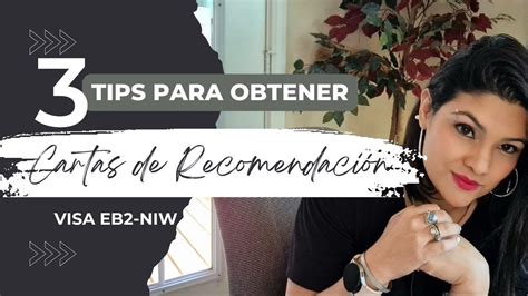 3 Tips para obtener una carta de recomendación Visa EB2 NIW YouTube
