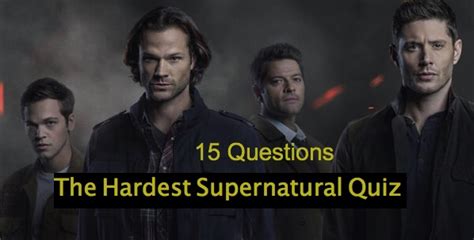 Which Supernatural Character Are You Quiz Quiz For Fans