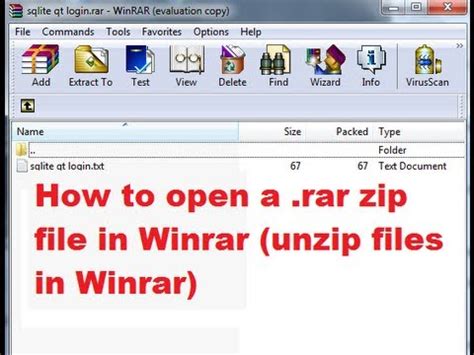 How To Open A Rar Zip File In Winrar Unzip Files In Winrar Youtube