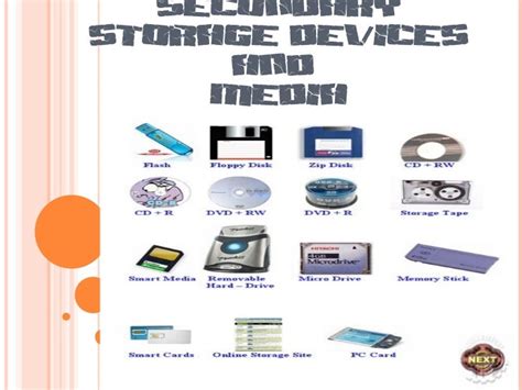 secondary storage devices and