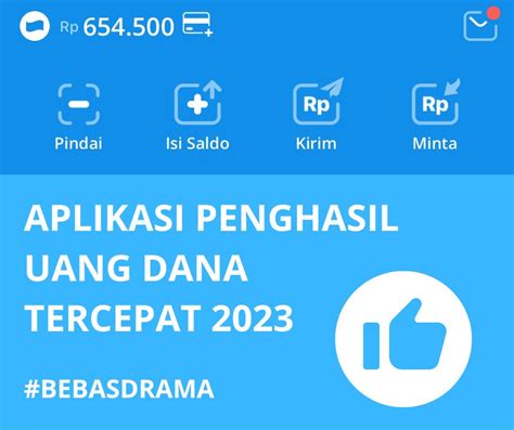 Aplikasi Penghasil Uang DANA Resmi OJK Terbaru Juli 2023 Proses Cepat