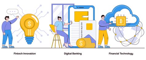 Fintech Innovation Digital Banking Financial Technology Concept With