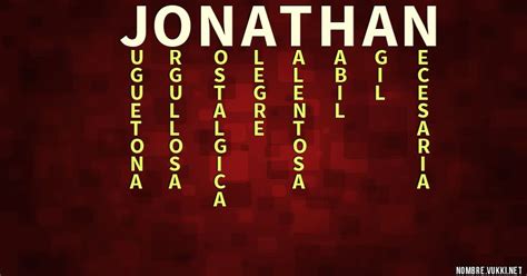 Qué significa jonathan
