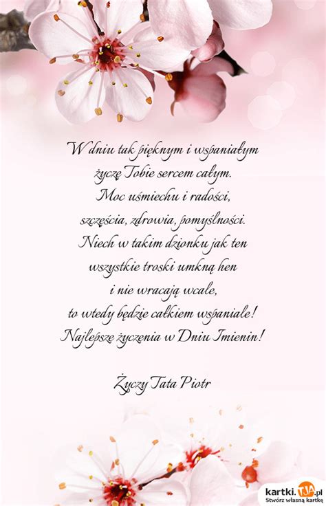 Imieniny Piotra I Pawla Zyczenia Margaret Wiegel