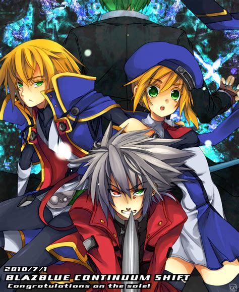 Noel Vermillion Ragna The Bloodedge Jin Kisaragi And Hazama