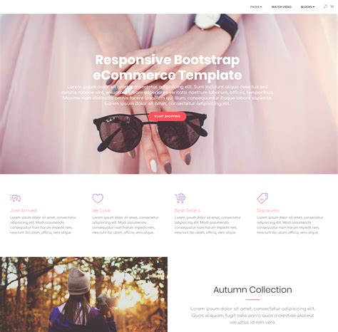 Brand New Free Html Bootstrap Templates