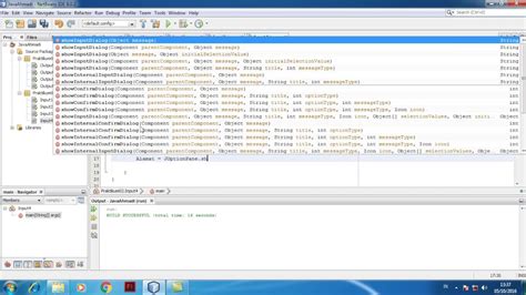 Java Input Dengan Showinputdialog Youtube