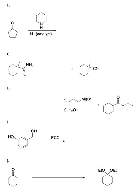 Solved Draw The Missing Starting Materials Reagents Or Chegg