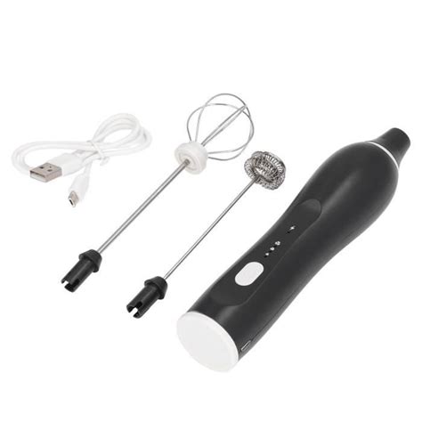 TMISHION Mousseur à lait portatif Mélangeur à main électrique USB
