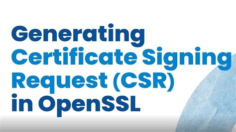 How To Generate A CSR For SSL GlobalSign APAC YouTube