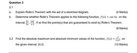 solved a explain rolle s theorem with the aid of a sketched