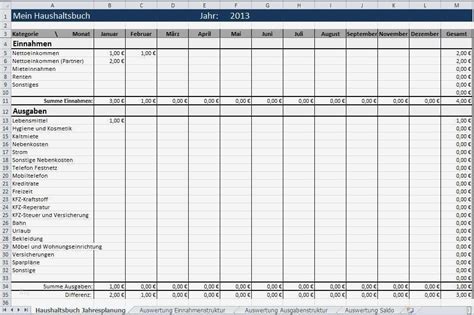 Haushaltsbuch Excel Vorlage Kostenlos Hübsch Einnahmen Ausgaben Excel