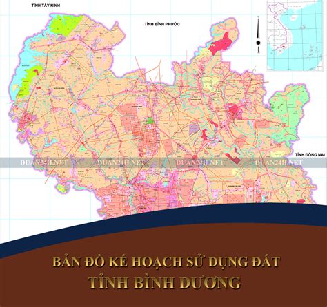 Bản đồ quy hoạch sử dụng đất Tỉnh Bình Dương mới nhất