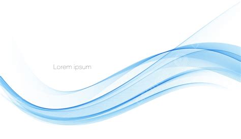 Abstract Wave Element Vector Design Images Vector Blue Color Abstract