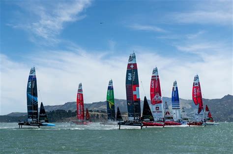 The Fleet In Action On Race Day 1 Of The ITM New Zealand Sail Grand