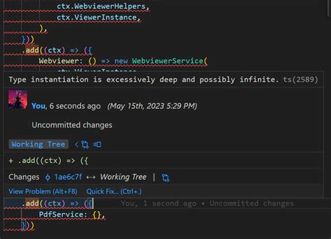 if you add to much dependencies it gives type instantiation is excessively deep and possibly